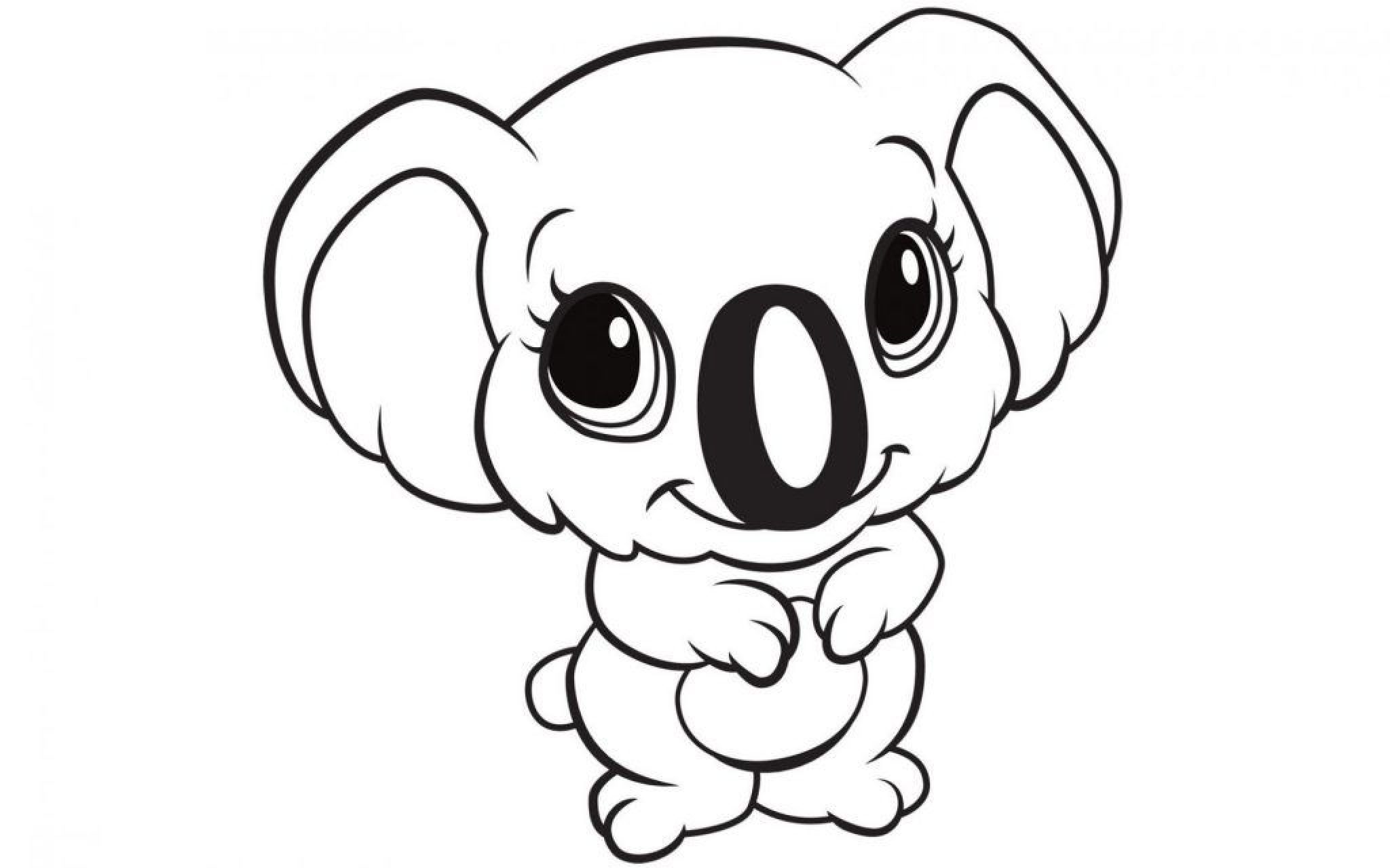 Coloriage Kawaii Animaux Mignon A Imprimer | Chtoby Pomnili