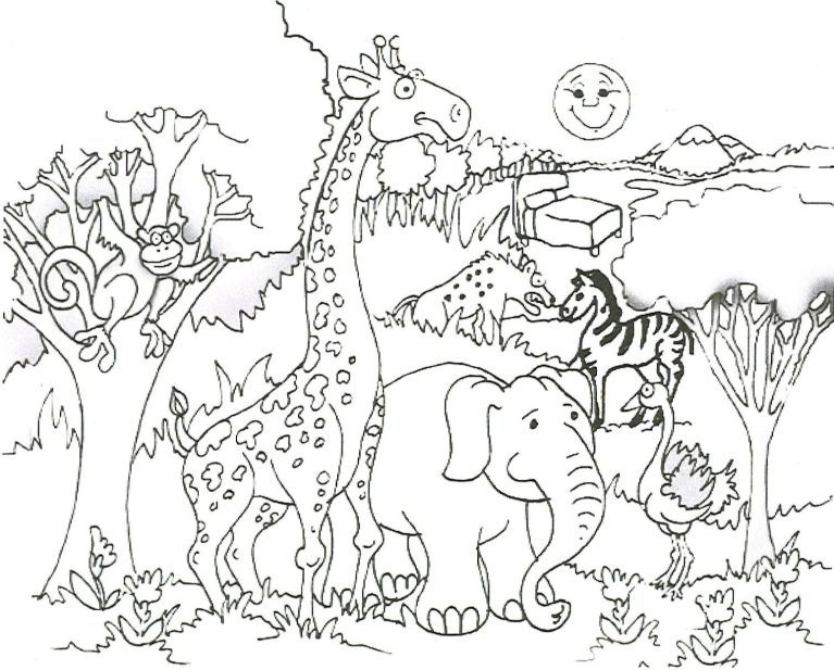 Coloriage animaux sauvages