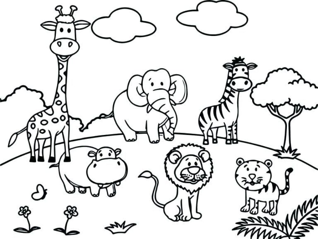 Coloriage animaux sauvages