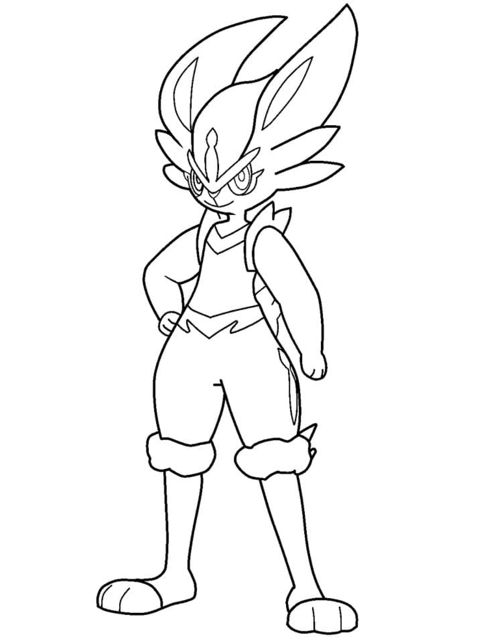 Coloriage pokemon pyrobut