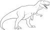 Coloriage dinosaure tyrex