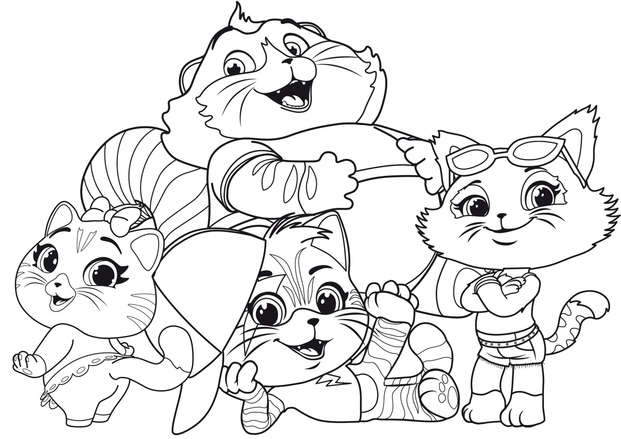 Coloriage chat : Dessins de chat à colorier et à imprimer